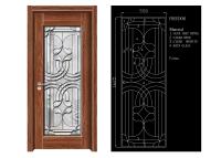 China Inteiror Door Architectural Decorative Glass , Clean Bevelled Glass Door Panels for sale