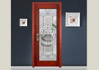 China Economical Strong 22*64 Brass Patterned Window Glass Panels Unique Heat Resistant for sale