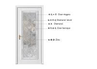 China 19-22Mm Double Sliding Glass Door , Colorful Durable Stained Patio Sliding Doors for sale