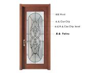 China Custom Double Sealed Beveled Edge Glass For Building / Decoration Security for sale