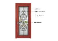 China Polished Hollow Structure Durable Clear Beveled Glass Panels For Window / Door / Curtain for sale