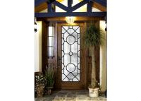 China Mosaic Classical Wrought Iron Glass Agon Filled 15.5*39.37 Oval Shaped for sale