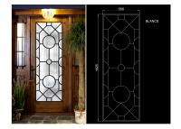 China Mosaic Classical Wrought Iron Glass Agon Filled 15.5*39.37 Oval Shaped for sale
