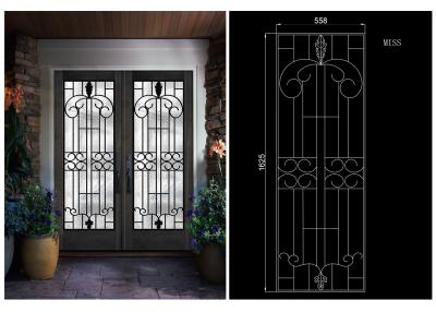 China OEM High Level Sound Insulation Inlaid Door Glass for Building Decorative Art Glass for sale