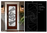 China Brass Nickel Patina Home Decorative Panel Glass Stained Glass For Church for sale