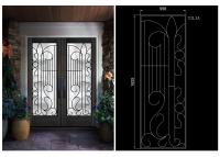 China Professional Wrought Iron Glass Inlaid Door Glass For Building Sound Insulation for sale