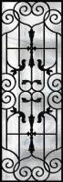 China Sound Insulation Wrought Iron Glass Match Iron Wine Gates For Building Decorative for sale