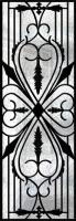 China Traditional Custom Spray Coating Wrought Iron Glass With Hot Dipfabricated for sale