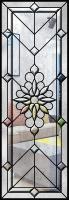 China Strength Elegance Comfort Pattern Decorative Panel Glass With Black Chrome for sale