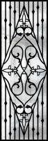 China Galvanized Steel Remarkable Inlaid Door Glass For Building Hand Forged for sale