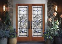 China Durability Sliding Glass Doors Theft Proof Decorative Panel Glass Brass / Nickel / Patina for sale