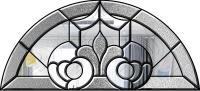 China Door / Window Decorative Patterned Glass , Brass / Nickel / Patina Decorative Glass Panels for sale
