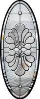China Clear / Bronze Exquisitely Beveled Edge Glass Stunningly Flat Round for sale