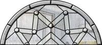 China Flat Various Shape Decorative Kitchen Cabinet Glass With Black Chrome for sale