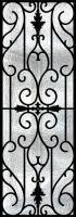 China Traditional Custom Spray Coating Wrought Iron Glass With Hot Dipfabricated for sale