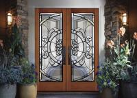 China Brass Nickel Patina Home Decorative Panel Glass Stained Glass For Church for sale