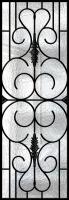 China Custom Design Beveled Glass Door Panels , Building Decorative Glass Sheets for sale