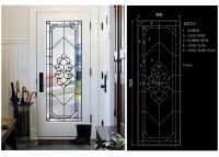 China Clear / Bronze Exquisitely Custom Beveled Glass Panels Stunningly Flat Round for sale