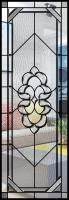 China Clear / Bronze Exquisitely Custom Beveled Glass Panels Stunningly Flat Round for sale