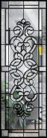 China Fashion Tempered Decorative Glass Panels Wood Grain Clear Tinted  Black Patina for sale