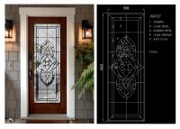 China Increased Curb Appeal Decorative Panel Glass For Apartment Home Pattern Surface for sale