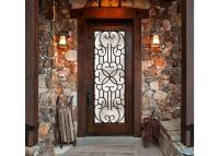 China Eloquent Wrought Iron Glass Tranquility Screening Light Transmission Iron Oxides Natural Light for sale