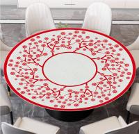 China Screen Printing 6mm-12mm Thickness Tempered Glass Coffee Table for sale