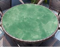 China Rock pattern glass table for sale
