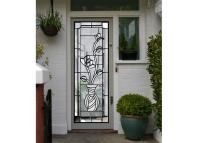 China Natural Lighting Decorative Panel Glass , Front Door Window Glass Panels for sale