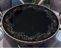 China Round Glass Coffee Table with Metal Base Stylish and Practical Furniture for sale