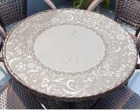 China Round Glass Coffee Table with Metal Base Stylish and Practical Furniture for sale