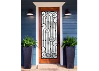 China Antiseptic Custom Wrought Iron Doors With Glass Inspiration Craftsmanship for sale