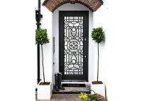 China Agon Filled 22*64 Inch Size Frosted Door Glass Panels Durable Interior Decoration for sale