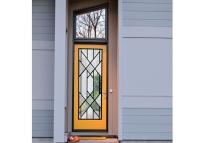 China Ambient Light Building Decorative Glass Sheets Antique Brass Daylight for sale
