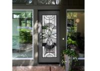 China Natural Light Elegant Entry Door Custom Decorative Glass Windows Simple Diffusion Art for sale