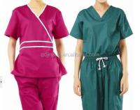 China Polyester Rayon Spandex Twill Nurse Medical Scrubs Fabric 170-200gsm 57-58 Inch for sale