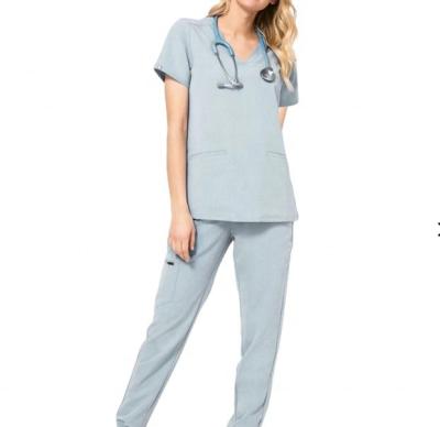 China TC 63*35 Twill Medical Hospital Nurse Workwear Fabric 130x70 Density 155gsm for sale