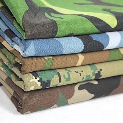 China TC65/35 Polyester Cotton Twill Camouflage Fabric 190-240gsm for Uniform Workwear for sale