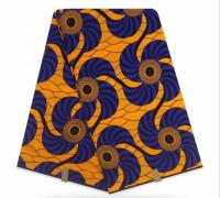 China 100% Cotton African Wax Ankara Fabric 24x24 Yarn Count 130 GSM for Clothing for sale