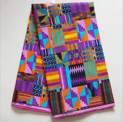 China 100% Cotton Real Wax African Ankara Fabric 45/46 Inch Width Carded Yarn Batik Pattern for sale