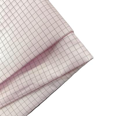 China 100% Polyester Antistatic Jacquard Fabric 110gsm 57/58in for Food Processing Uniforms for sale
