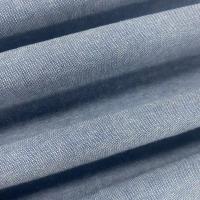 China 100% Cotton Plaid Denim Knit Fabric 58/60 Width 130gsm for Shirt Garment for sale