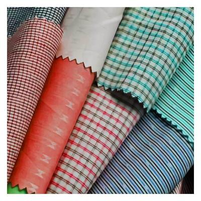 China Anti-Static Combed Cotton Fabric 57/58 Inch for Women Dress Garment Africa Plaid Style for sale