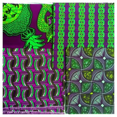 China 100% Cotton African Wax Fabric 150 GSM 57/58 Inch Width for Dress Ankara Design Woven for sale