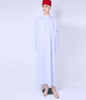 China Flame Retardant Polyester Thobe Fabric 190gsm 57/58 Inch Width for Islamic Arab Robe for sale