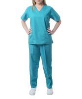 China Light Peach Poplin Fabric 65% Polyester 35% Cotton 170gsm 57/58 Inch for Medical Clothing for sale
