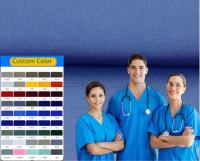 China Light Peach Poplin Fabric 65% Polyester 35% Cotton 170gsm 57/58 Inch for Medical Clothing for sale