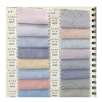 China Yarn Dye Stretch Creases Jacquard Heavyweight Fabric 80 20 Polycotton TC 170gsm 57inch for Workwear for sale