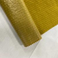 China Shiny Metal Coated Nylon Gridstop Fabric 57/58 94gsm for Bags Purses Totes for sale