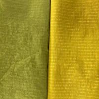 China Shiny Metal Coated Nylon Gridstop Fabric 57/58 94gsm for Bags Purses Totes for sale